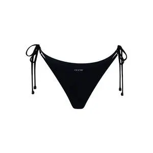 CHAUDE SWIMWEAR Triangle String Bikini Bottom - Black