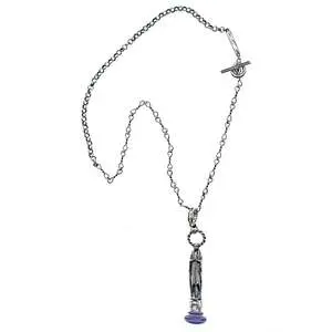 GEM KINGDOM Sterling Necklace With Mary Pendant - Silver