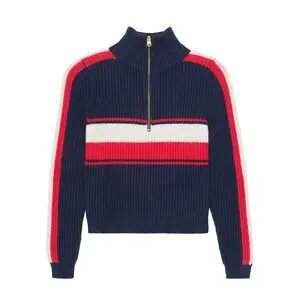 ELLSWORTH + IVEY Aspen Quarter-zip Sweater
