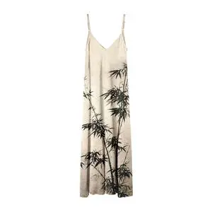 ALOHA FROM DEER Bamboo Print Maxi Dress