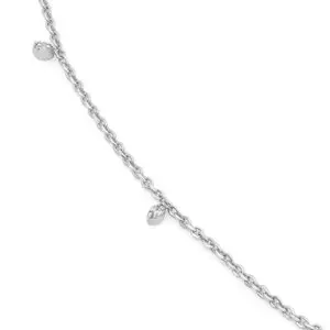 KAIZARIN Eighteen Carat White Gold And Diamond Drop Necklace - Silver