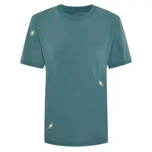 INGMARSON Bee Embroidered T-shirt Organic Cotton Teal - Green