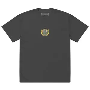 ANCHOR & CREW Faded C. F. Cocodrilo El Clasico Football Cotton Oversized T-shirt - Black