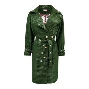 Women's Vegan Leather Trench Coats