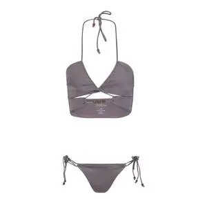 THE DELAROSE SISTERS Beaded Bikini Set - Brown