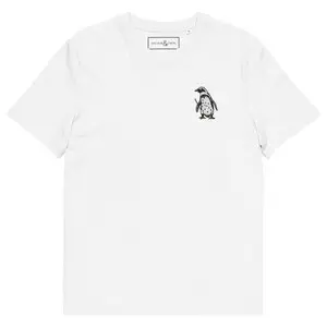 ANCHOR & CREW Penguin Embroidered Organic Cotton T-Shirt