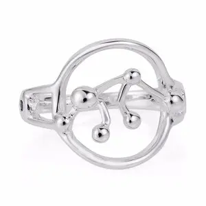 YASMIN EVERLEY JEWELLERY Aquarius Astrology Ring - Silver