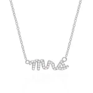 LUNA CHARLES Leia Mrs Necklace - Silver