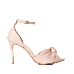 GINISSIMA Satin Sandals - Brown
