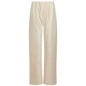 SELF-ADORE Olivette Satin-feel Straight-leg Pants - White