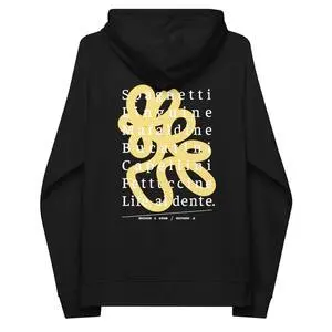 ANCHOR & CREW Eleven Life, Al Dente Editions Organic Cotton Hoodie - Black