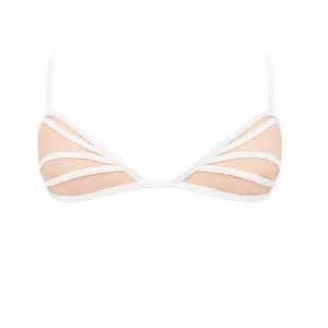 IVY SWIMWEAR Nola Mesh Bikini Top - White