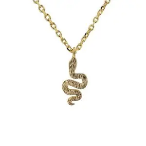 BERMUDA WATCH COMPANY Annie Apple Rio Snake Pendant Necklace - Gold