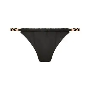 ROOM 24 Lola Braided Bikini Bottom - Gold/black
