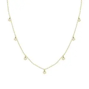 KAMARIA Opal Dew Drops Layering Necklace White