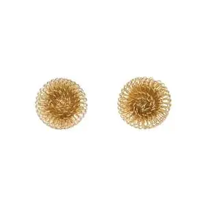 Pat’s Jewelry Flower Clip-on Earrings - Gold