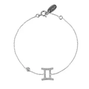 LATELITA Zodiac Gemini Bracelet - Silver