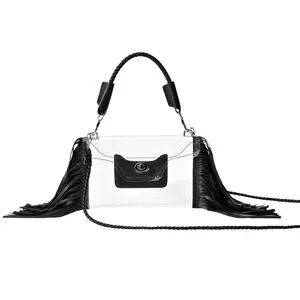 MARGO PAIGE Crossbody Bag With Fringe - Black