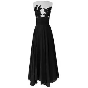 ALINA CERNATESCU Andante Midi Silk Voile Dress - Black