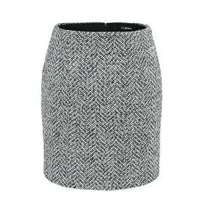 SMART AND JOY Straight Tweed Skirt