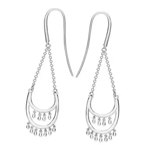 LUCY QUARTERMAINE Drop Chandelier Earrings - Silver
