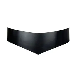 HAUTE CUIR Slim Vixen Leather Belt - Black