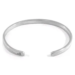 ANCHOR & CREW Reynolds Element Midi Geometric Bangle - Silver
