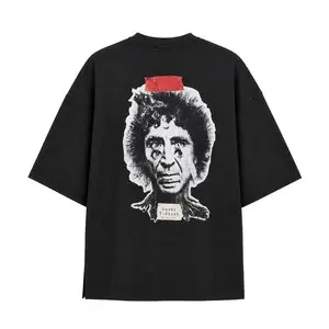 MYSIMPLICATED Black / Grey Oversized T-shirt In Black With Double Eye Design