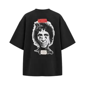 MYSIMPLICATED Oversized T-shirt In Black With Double Eye Design - Black/grey