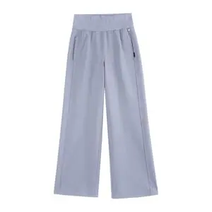 SUPESU Wide Leg Sweatpants With Adjustable Buckles - Blue