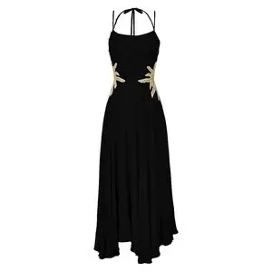ALINA CERNATESCU Solstice Silk Mini Dress - Black