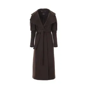 LITA COUTURE Trench Coat In Wool And Cashmere