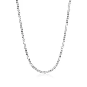 NIALAYA JEWELRY Tennis Necklace - Silver
