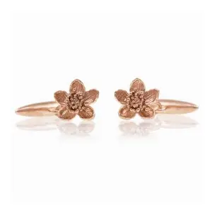 LEE RENEE Rose Gold / Neutrals / Pink Cherry Blossom Cufflinks Rose Gold - Rose Gold/pink