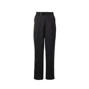 LITA COUTURE Wide-leg Silk Trousers - Black