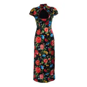 SOFIA TSERETELI Silk Cheongsam Dress