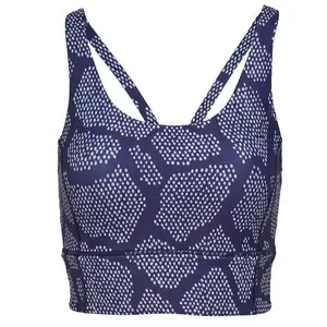 PERKY PEACH Low Impact Snake Print Sports Bra - Blue