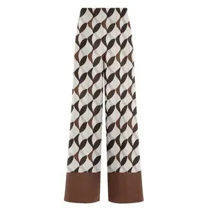 ALOHA FROM DEER Abstract Print Wide Leg Pants