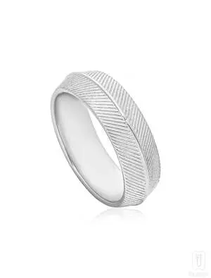THE JEWELZ Animus Iv: Xlii Band Ring - Silver/white/grey