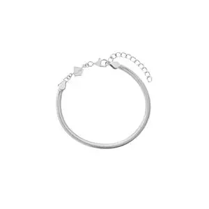 VANCHI Estelle Herringbone Chain Bracelet - Silver