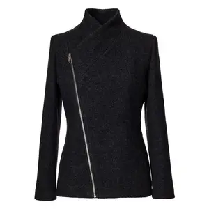 JANA COSHÈ Wool Jacket With Asymmetric Zip
