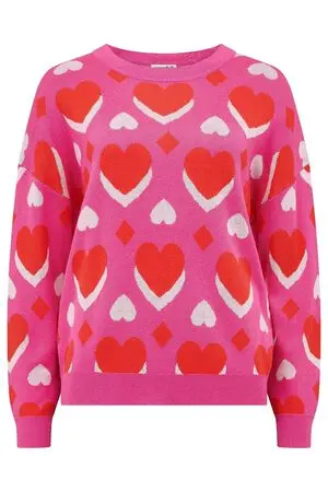SUGARHILL BRIGHTON Andi Sweater Geo Hearts