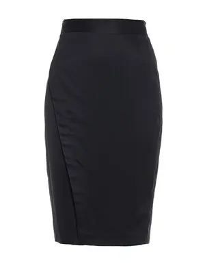 HELENE GALWAS Berta Wrap Pencil Skirt - Black