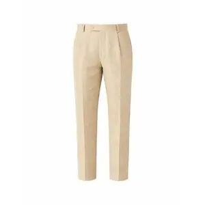 KOY CLOTHING Tailored Linen-blend Trousers - Beige