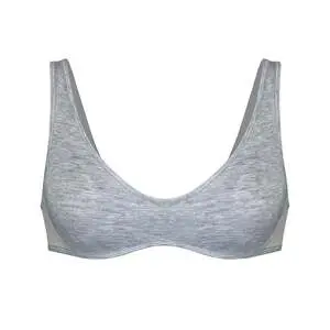 MONIQUE MORIN LINGERIE Core Scoop Neck Bralette Fog - Grey