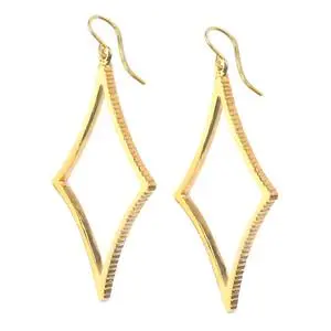 LEXI JEWELRY Four-star Hoop Earrings - Gold