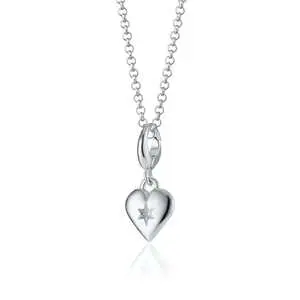 LILY CHARMED Sterling Star Heart Charm Necklace - Silver