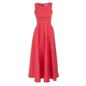 SOFIA TSERETELI Jacquard Embrace Gown - Red