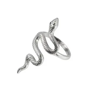 THE JEWELLERY STORE LONDON Detailed Snake Ring - Silver