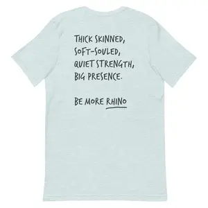 ANCHOR & CREW Ice Think Ocean Rhino Aspirations Cotton Embroidered T-shirt - Blue